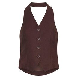 MOSS COPENHAGEN Weste "Naira Claritta" in Braun - 42% | Gr&ouml;&szlig;e M | Damenjacken