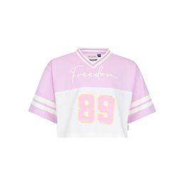 Retour Shirt "Drancy" in Wei&szlig;/ Lila - 57% | Gr&ouml;&szlig;e 164 | Kinder-oberteile