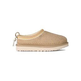 UGG Australia UGG Leder-Hausschuhe "Tasman Biarritz" in Beige - 41% | Gr&ouml;&szlig;e 38 | Damen-pantoletten