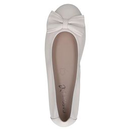 Caprice Leder-Ballerinas in Creme - 39% | Gr&ouml;&szlig;e 37 | Damen-ballerinas