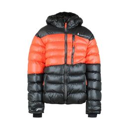 Peak Mountain Steppjacke in Schwarz/ Orange - 68% | Gr&ouml;&szlig;e 152 | Kinderjacken