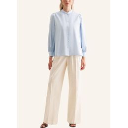 Seidensticker Bluse in Hellblau/ Wei&szlig; - 66% | Gr&ouml;&szlig;e 38 | Damen-blusen