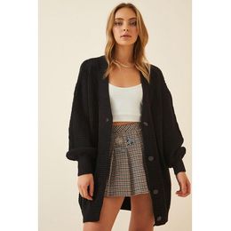 Happiness Istanbul Cardigan in Schwarz - 64% | Damen-pullover-cardigans