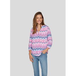 Rabe Bluse in Hellblau/ Rosa - 68% | Gr&ouml;&szlig;e 40 | Damen-blusen