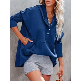 Milan Kiss Hoodie in Dunkelblau - 62% | Gr&ouml;&szlig;e M | Damen-sweatshirts-jacken