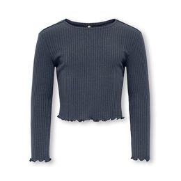 KIDS Only Longsleeve "Tella Life" in Anthrazit - 53% | Gr&ouml;&szlig;e 116 | Kinder-longsleeves