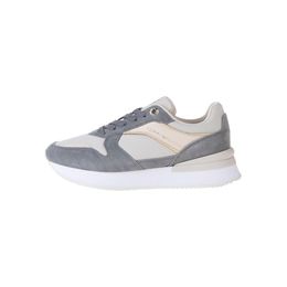 Tommy Hilfiger Shoes Leder-Sneakers in Grau/ Rosa - 65% | Gr&ouml;&szlig;e 38 | Damen-sneakers