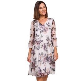 Stylove Kleid in Wei&szlig;/ Bunt - 53% | Gr&ouml;&szlig;e L | Damen-kleider