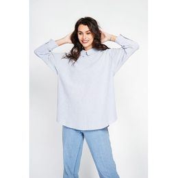 Le Jardin du Lin Hemd in Wei&szlig;/ Blau - 66% | Gr&ouml;&szlig;e 40 | Damen-blusen