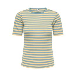 Only Shirt in Gelb/ Hellblau - 30% | Gr&ouml;&szlig;e M | Damen-tops