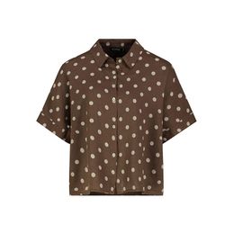 Sublevel Bluse in Braun/ Creme - 50% | Gr&ouml;&szlig;e M/L | Damen-blusen
