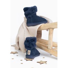 Gooce Leder-Winterboots "Britany" in Dunkelblau - 66% | Gr&ouml;&szlig;e 24 | Kinderstiefel