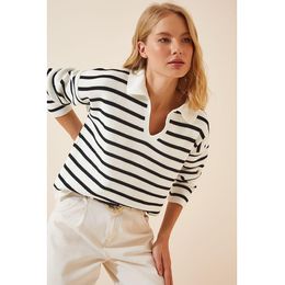 Happiness Istanbul Pullover in Wei&szlig; - 41% | Damen-pullover-cardigans