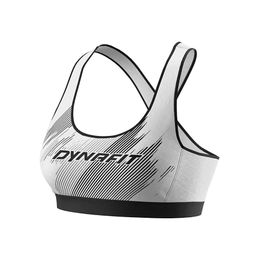 Dynafit Sport-BH "ALPINE GRAPHIC" in Wei&szlig; - 46% | Gr&ouml;&szlig;e L | Damen-sportunterwaesche