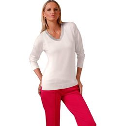 Heine Pullover in Creme - 63% | Gr&ouml;&szlig;e 38 | Damen-pullover-cardigans