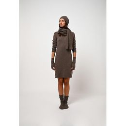 AUTHENTIC CASHMERE Kaschmir-Kleid "Armet" in Braun - 76% | Gr&ouml;&szlig;e M | Damen-kleider