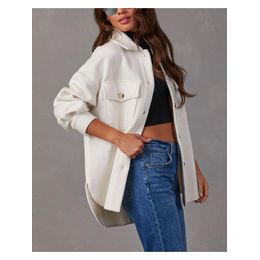 Milan Kiss Hemd in Creme - 63% | Gr&ouml;&szlig;e M | Damen-blusen