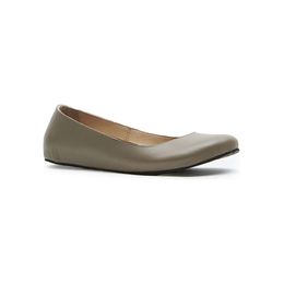 Comfortfusse Leder-Ballerinas in Taupe - 56% | Gr&ouml;&szlig;e 42 | Damen-ballerinas