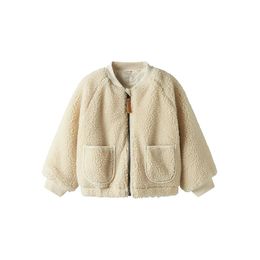 Lil Atelier Teddyfleece-Blouson "Lajo" in Beige - 48% | Gr&ouml;&szlig;e 116 | Kinderjacken