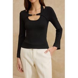 Trendyol Bluse in Schwarz - 50% | Gr&ouml;&szlig;e L | Damen-blusen