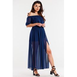 Awama Kleid in Dunkelblau - 83% | Gr&ouml;&szlig;e S/M | Damen-kleider