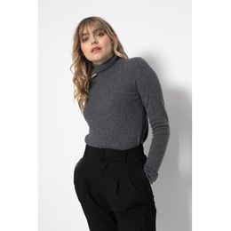 Perfect Cashmere Kaschmir-Rollkragenpullover in Anthrazit - 75% | Gr&ouml;&szlig;e XL | Damen-pullover-cardigans