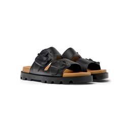Camper Pantoletten "Brutus" in Schwarz - 56% | Gr&ouml;&szlig;e 37 | Damen-pantoletten