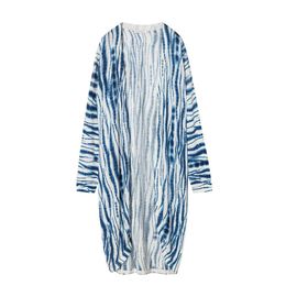 TATUUM Cardigan in Dunkelblau/ Wei&szlig; - 66% | Gr&ouml;&szlig;e XL | Damen-pullover-cardigans
