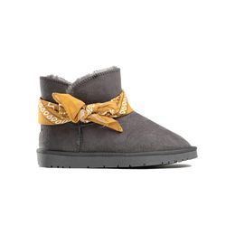 ISLAND BOOT Winterboots "Warenn" in Dunkelgrau/ Gelb - 78% | Gr&ouml;&szlig;e 39 | Damen-stiefel