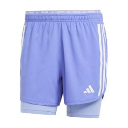 Adidas 2in1-Laufshorts "Own The Run" in Lila - 60% | Gr&ouml;&szlig;e L | Herren-outdoorhosen
