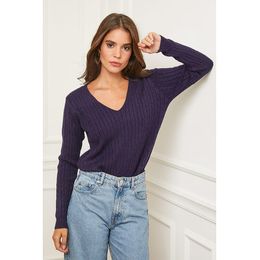 L'armoire de Suzette Pullover in Dunkelblau - 75% | Gr&ouml;&szlig;e 38/40 | Damen-pullover-cardigans
