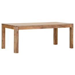 Landscape Esstisch, Natur, Holz, Mangoholz, massiv, rechteckig, eckig, rund, 90x77x180 cm, Esszimmer, Tische, Esstische