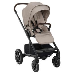 nuna Kombikinderwagen Mixx Next, Beige, Metall, 60x110x82 cm, EN 1888, Feststellbremse, Federung, 5-Punkte-Gurt, f&uuml;r Babyschale geeignet, Griff in Lederoptik, Sitz umsetzbar, Baby on Tour, Kinderwagen, Kombikinderwagen