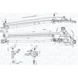 MAGNETI MARELLI Wischergest&auml;nge 085570738010 vorne f&uuml;r Volvo