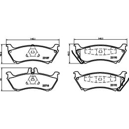 Hella Bremsbelagsatz, Scheibenbremse 8db355009241 f&uuml;r Mercedes