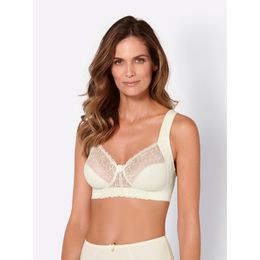 w&auml;schepur B&uuml;gelloser BH W&Auml;SCHEPUR, Damen, Gr. 90, Cup E, beige (champagner), 88% Polyamid, 12% Elasthan, BHs BH Spitzenw&auml;sche Spitzen-BH B&uuml;gelloser-BH