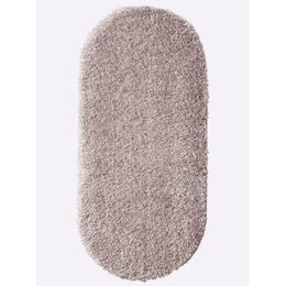 Teppich HEINE HOME Gr. 1, grau (silbergrau), B:65cm H:40mm L:140cm, Kunstfaser, Polyester, Teppiche, Teppich