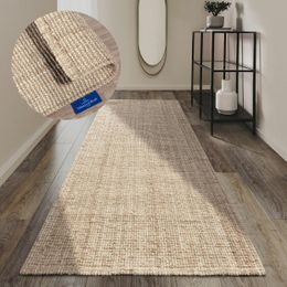 Villeroy & Boch Teppich VILLEROY & BOCH "Rosalie Juteteppich", wei&szlig; (naturwei&szlig;), B:80cm H:10mm L:200cm, Jute, Teppiche, Teppich, L&auml;ufer, 100% Jute, Natur, Wohnzimmer, Esszimmer, Schlafzimmer, GRS