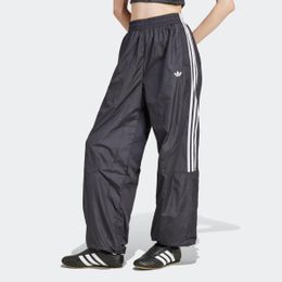 Sporthose adidas originals "ADICOLOR TEAMGEIST OVERSIZED", Damen, Gr. L, N-Gr, schwarz (schwarz, normal, gr.), Obermaterial: 100% Polyamid, Hosen Sporthose