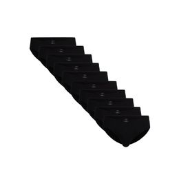 G&ouml;tzburg Slip G&Ouml;TZBURG "Slip 10er Pack", Herren, Gr. XXL, schwarz, Obermaterial: 100% Baumwolle CO., Unterhosen Slip