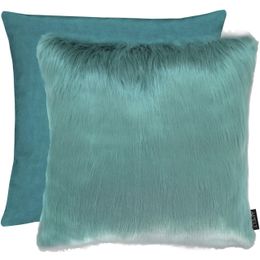Dekokissen Apelt "Lars" Gr. 1, blau (t&uuml;rkis, unifarben), B:45cm H:5cm L:45cm, Polyester, Dekokissen_Sitzkissen_Kissenh&uuml;llen