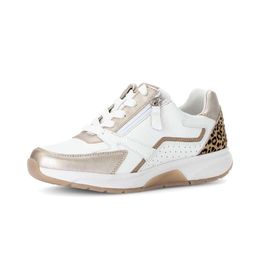 Sneaker Gabor "Sneaker low", Damen, Gr. 38,5, wei&szlig;, Schuhe Sneaker