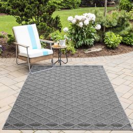 Outdoorteppich Ayyildiz Teppiche "PATARA 4953", grau, B:80cm H:8mm L:150cm, Polypropylen, Teppiche, Outdoorteppich, L&auml;ufer / Pflegeleicht / Strapazierf&auml;hig / In- und Outdoor geeignet
