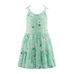 Sommerkleid happy girls "M&auml;dchenkleid", M&auml;dchen, Gr. 134, EURO-Gr&ouml;&szlig;en, gr&uuml;n (pastel gr&uuml;n), Stoff, 100% Baumwolle, normal, Kleider Sommerkleid