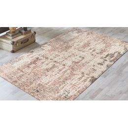 Teppich Kayoom "Perry 225", braun (rost), B:80cm H:16mm L:150cm, Baumwolle, Teppiche, Teppich, digitaler Druck, verwaschenes Farbendesign, pflegeleicht
