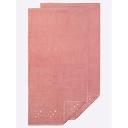 Handtuch Ross Gr. 2, koralle, B:70cm L:140cm, 100% Baumwolle, Handt&uuml;cher