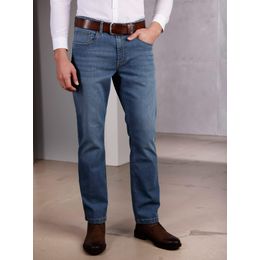 5-Pocket-Jeans CLASSIC, Herren, Gr. 30, Unterbauchgr&ouml;&szlig;en, blau (blau denim), 84% Baumwolle, 14% Polyester, 2% Elasthan, gemustert, lang, Jeans 5-Pocket-Jeans