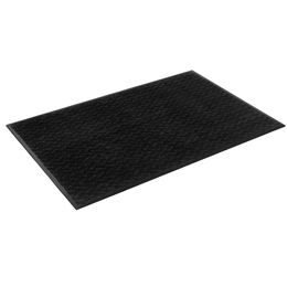 Fu&szlig;matte "Duo Charcoal", schwarz, B:50cm H:9mm L:75cm, Polyamid, wash+dry by Kleen-Tex, Teppiche, Fu&szlig;matte, Schmutzfangmatte, rutschhemmend, In- und Outdoor geeignet, waschbar