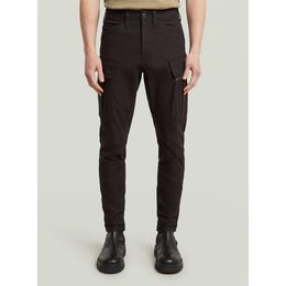 G-Star Raw Cargohose G-STAR "Zip Pocket 3D Skinny Cargohose 2.0", Herren, Gr. 34, L&auml;nge 36, schwarz (dk schwarz), Obermaterial: 50% Baumwolle, 48% Baumwolle, 2% Elasthan, Hosen Cargohose