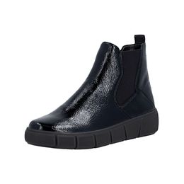 Stiefelette Remonte "Remonte Stiefelette Leder/Textil", Damen, Gr. 40, schwarz lack, Leder, Textil, Schuhe Stiefelette